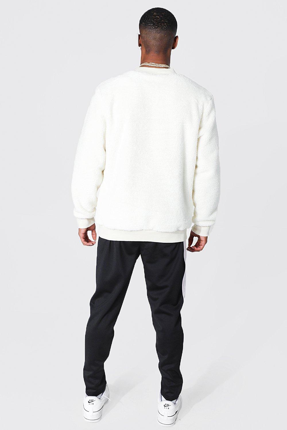 New York Borg Extended Neck Sweatshirt | boohoo UK New York Borg Extended Neck Sweatshirt | boohoo UK