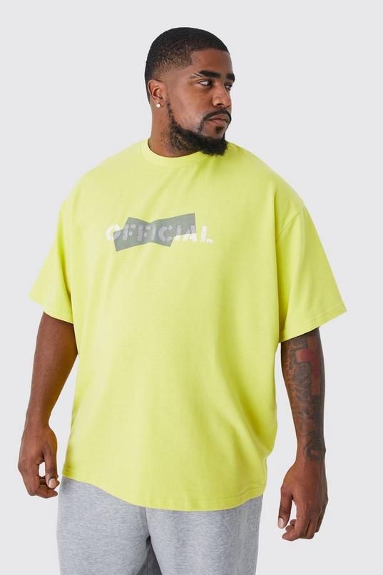 Plus Oversized Loopback Official T-shirt | boohoo UK Plus Oversized Loopback Official T-shirt | boohoo UK