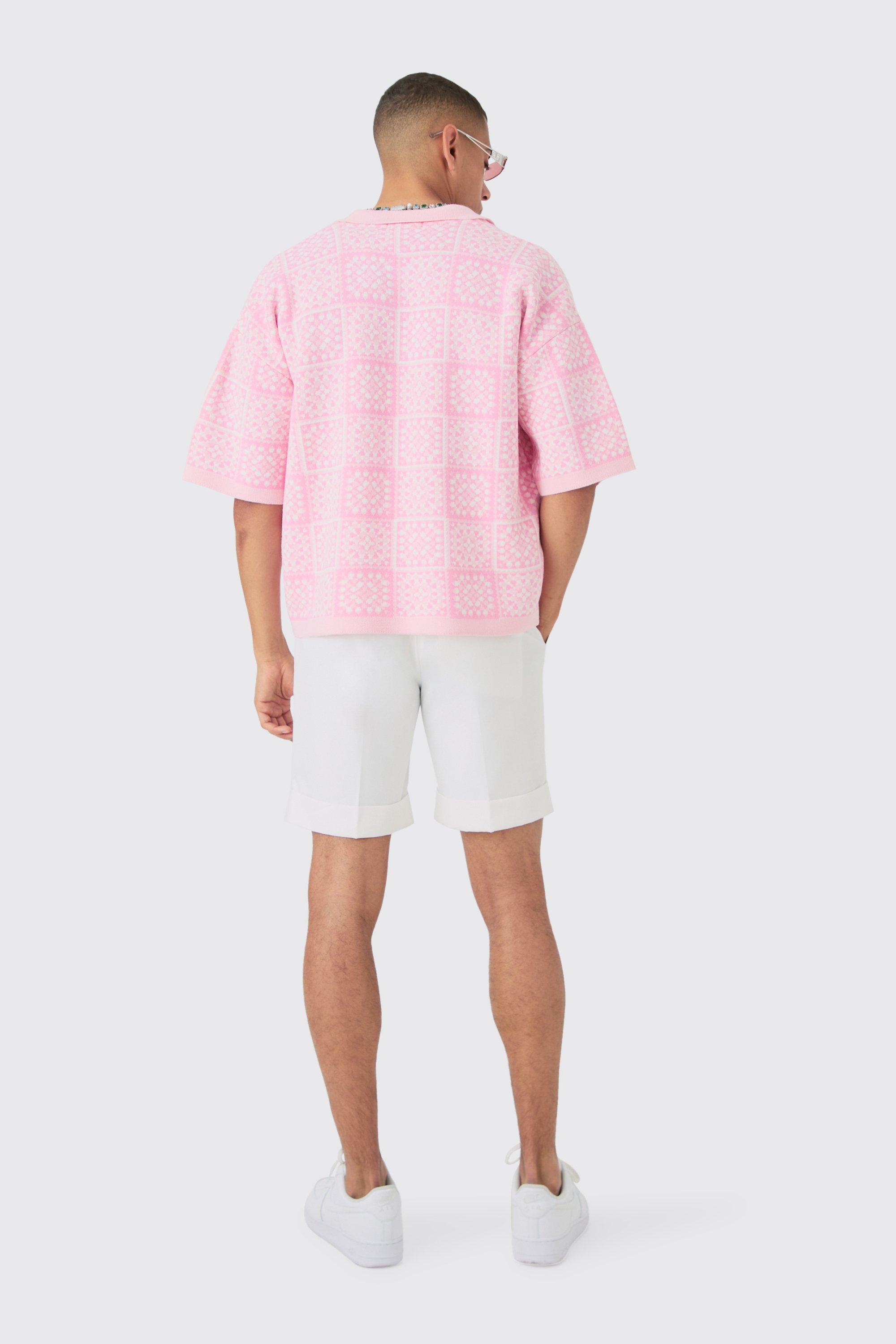 Oversized Boxy Crochet Knitted Polo | boohoo USA Oversized Boxy Crochet Knitted Polo | boohoo USA