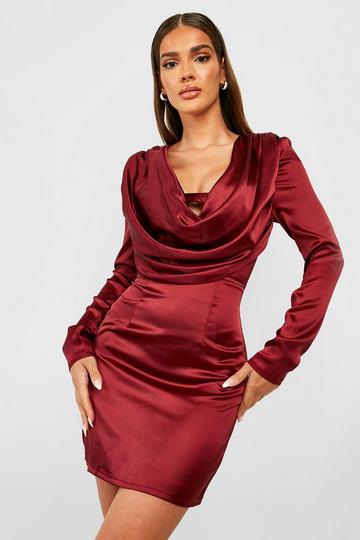 Burgundy Prom Dresses Boohoo Uk