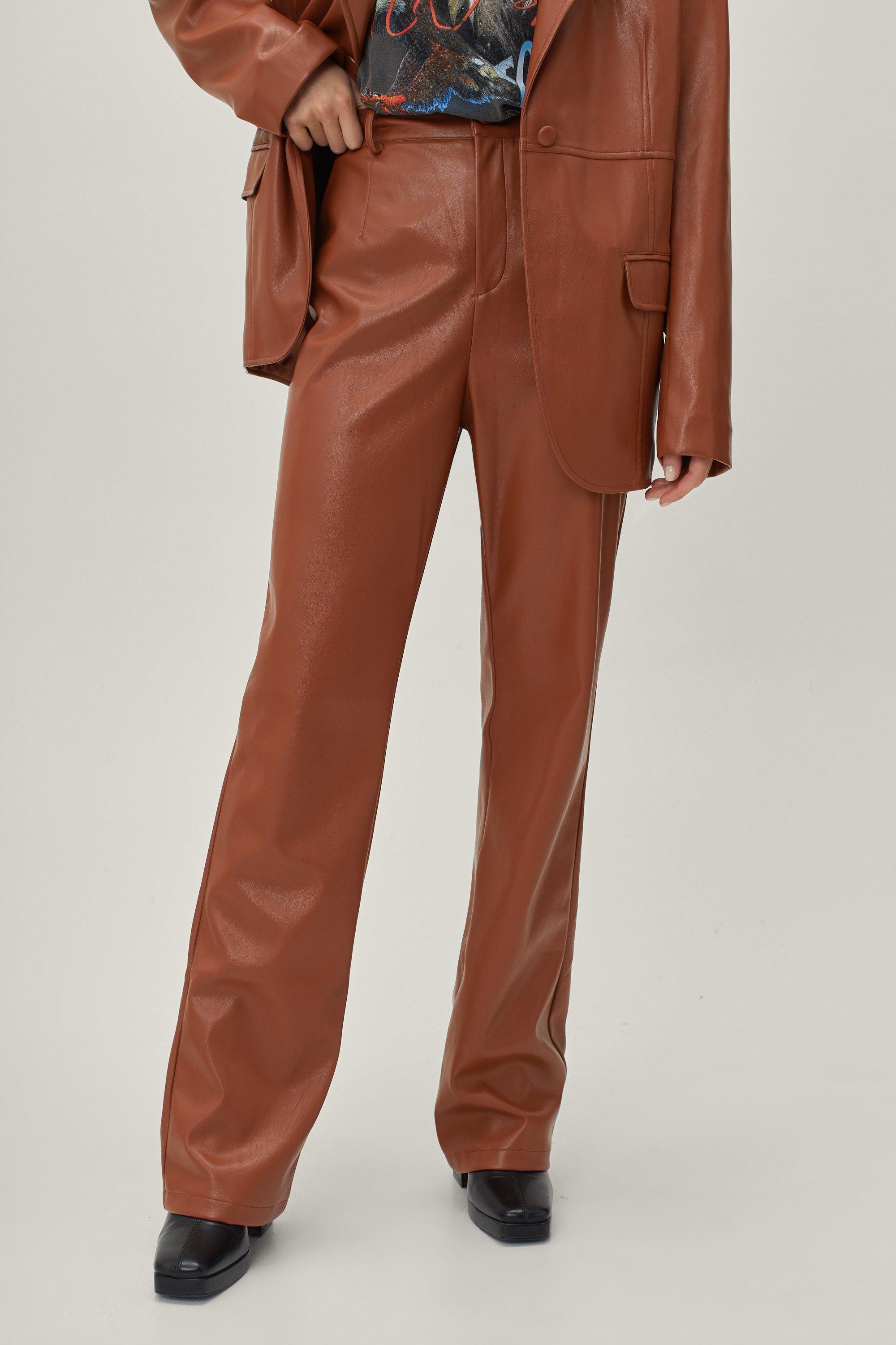 Premium Faux Leather Pants Two Piece boohoo CA