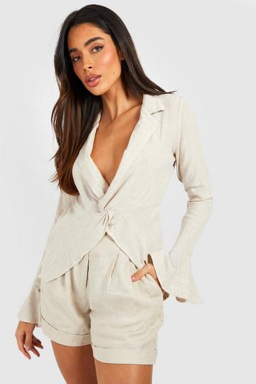 Linen Blouses Boohoo Uk