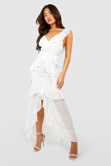 Ruffle Maxi Dresses Boohoo Uk